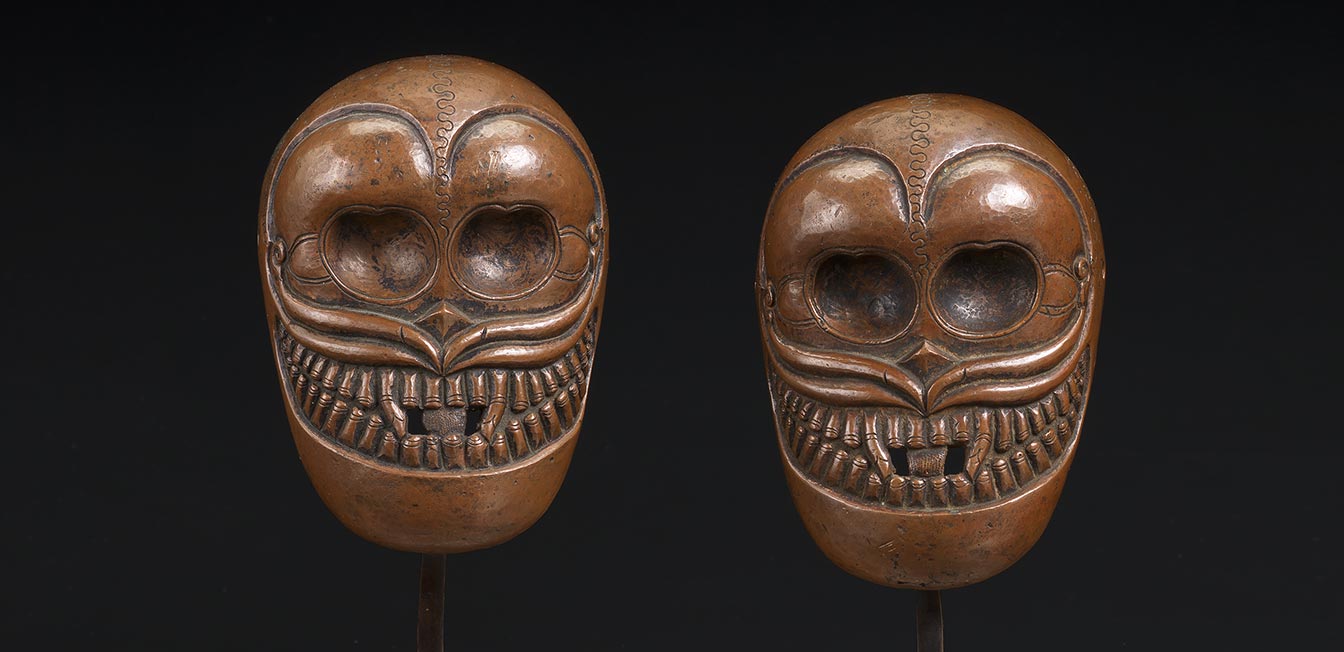 12653A & B – Citipati Masks - Thomas Murray Asian & Tribal Art