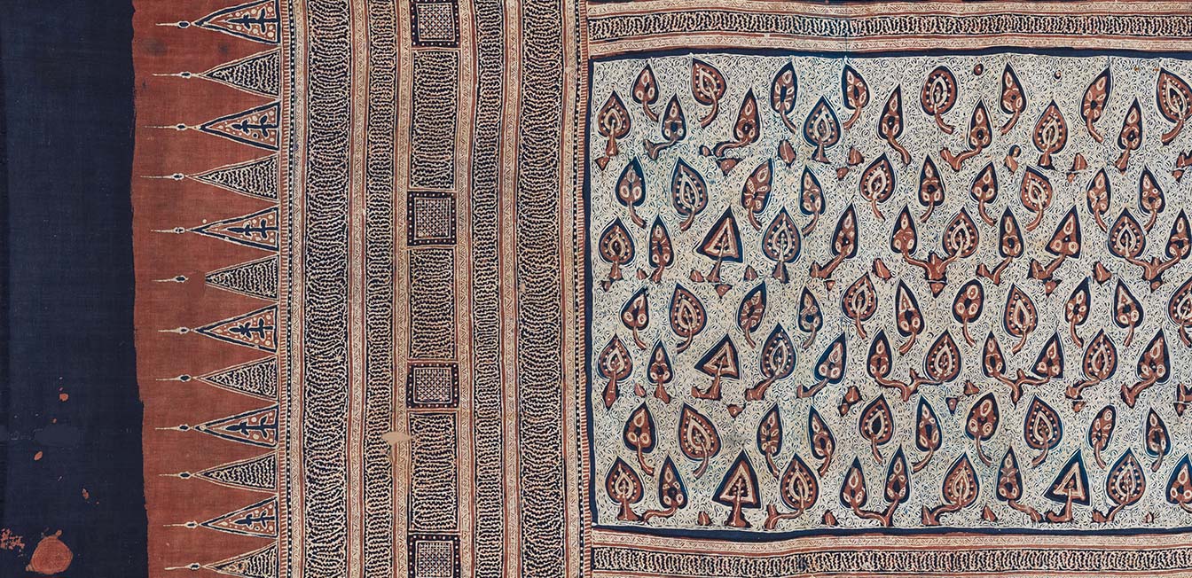 16514 – Indian Trade Cloth with Daun Bolu motif – SOLD - Thomas Murray